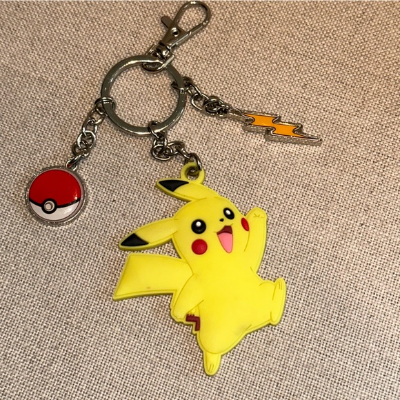 Pokemon | Accents | Pokemon Pikachu Key Ring With Poke Ball And ...
